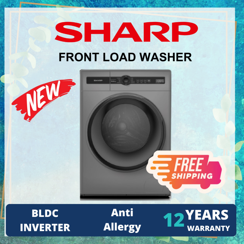 FREE SHIPPING !!! 】 Sharp Intelligent Inverter Front Load Washing ...
