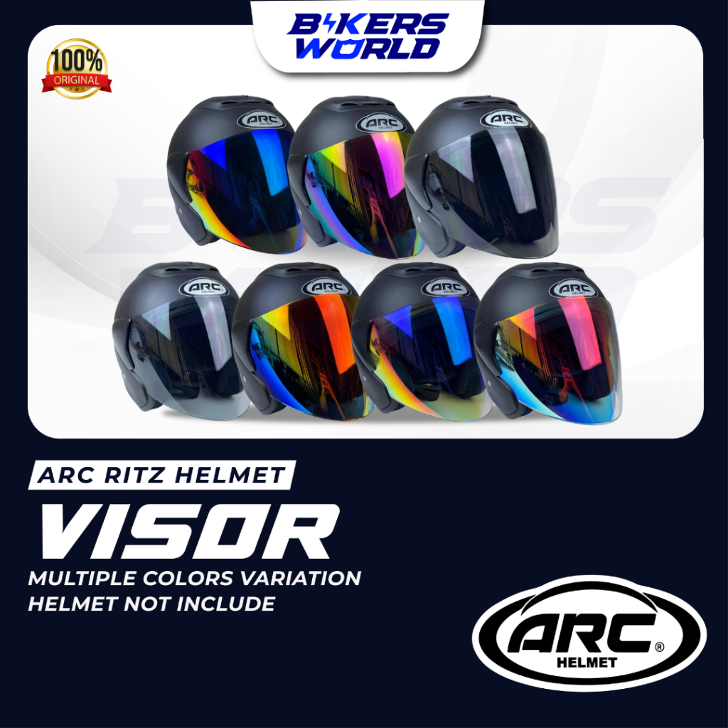 VISOR ARC RITZ HELMET MOTOR HELMET MOTORCYCLE HELMET ARC VISOR AR1 AR4 ...
