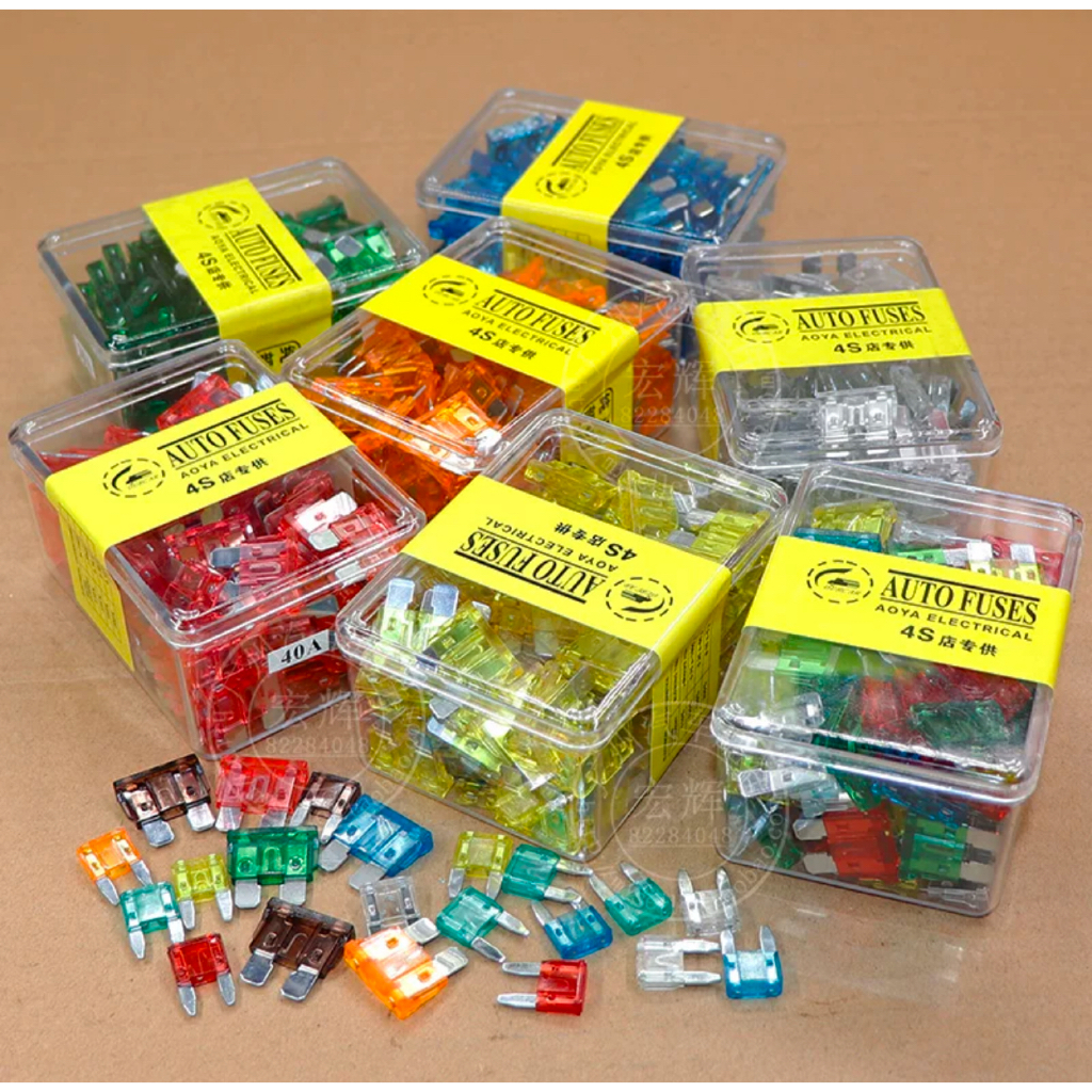 VEHICLE GENERAL FUES SET MINI SIZE 7.5A-30A (200pcs per box) | Shopee ...