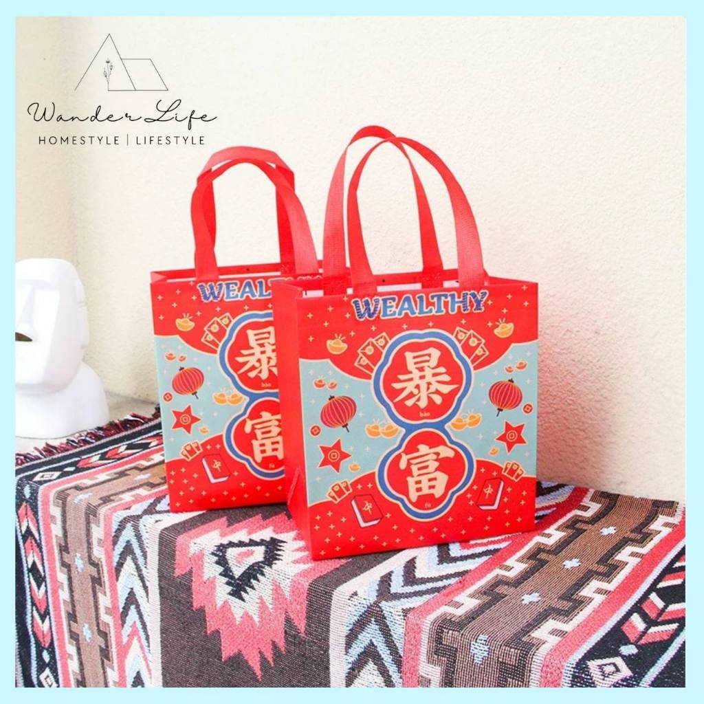 2025 CNY Non Woven Fabric Recycle Bag Gift Bag Tote Bag Goodies ...