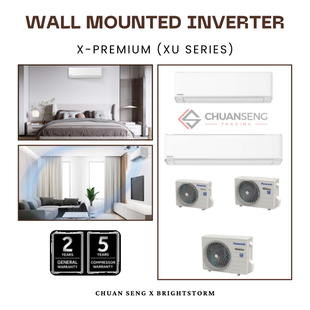 PANASONIC XU-SERIES R32 Air-Conditioner X-Premium Inverter (1.0HP/1.5HP ...