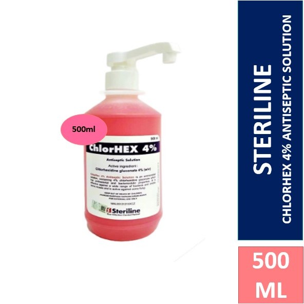 STERILINE CHLORHEX 4% ANTISEPTIC SOLUTION 500ML | Shopee Malaysia