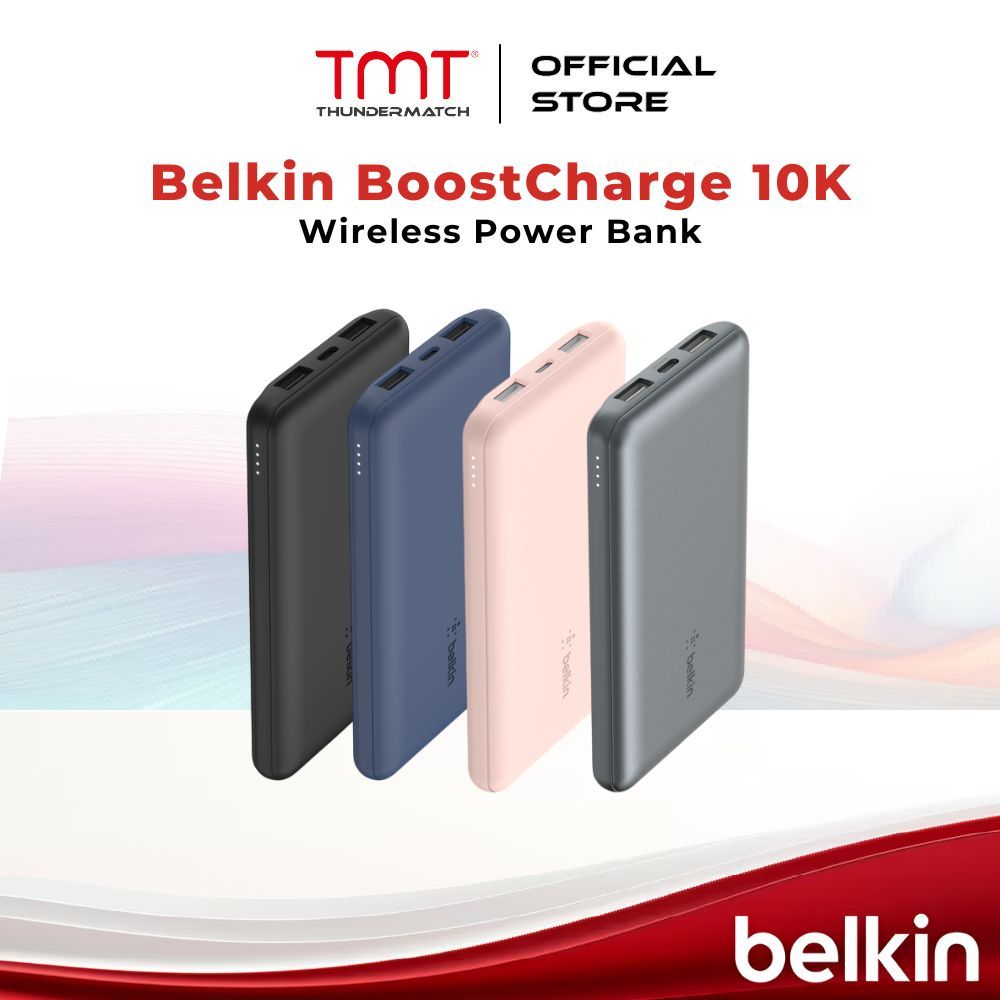 Belkin BoostCharge (BPB011bt) 10K Wireless Power Bank | Shopee Malaysia