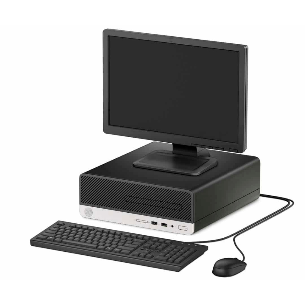 (RECON) HP PRODESK 400 G5 SFF + HP 19.5" WIDE LCD MONITOR / NEW ...