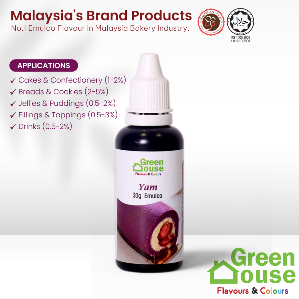 Yam Emulco Green House-30g Flavour Perisa Pewarna Makanan [HALAL ...