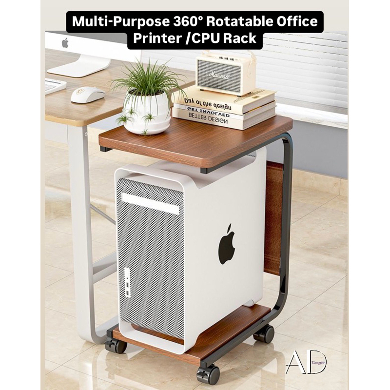 Multi-Purpose 360° Rotatable Office Printer/ CPU Rack • Rak Printer ...