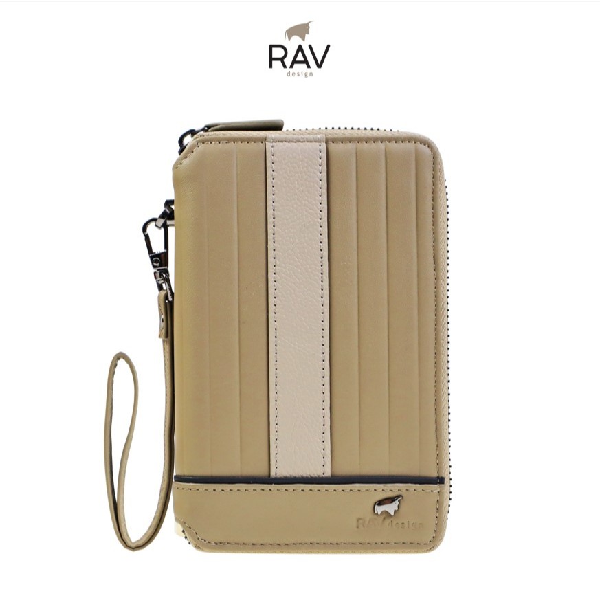 RAV DESIGN Passport Holder with RFID Blocking / Genuine Leather ...