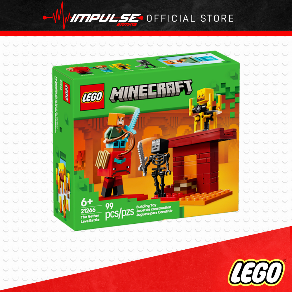 LEGO 21266 Minecraft The Nether Lava Battle | Shopee Malaysia
