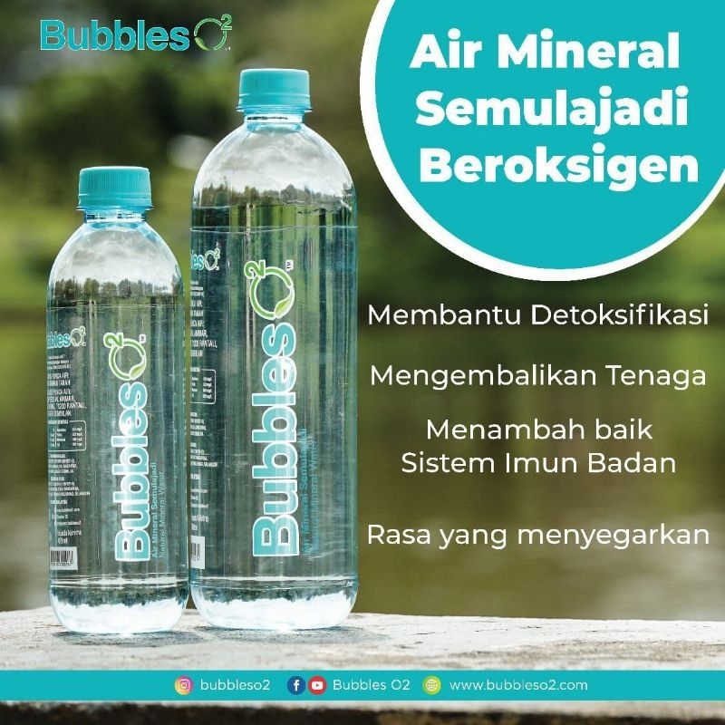 Air Mineral Beroksigen Tinggi Bubbles0² | Shopee Malaysia