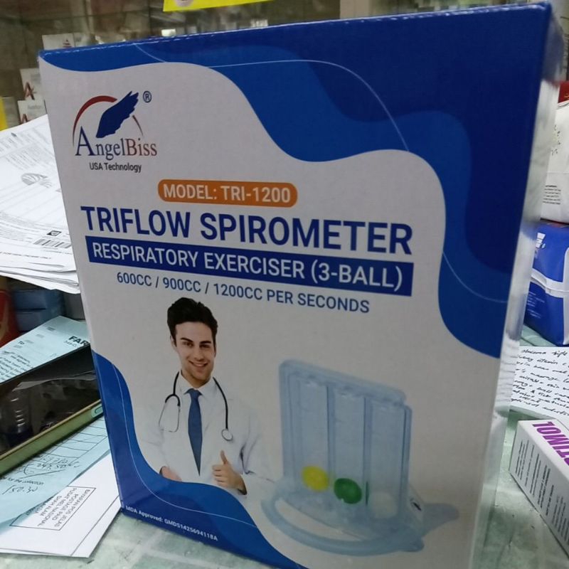 Triflow spirometer respiratory exerciser 3 ball | Shopee Malaysia