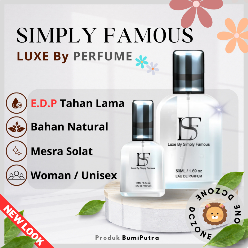 P1-WOMAN SIMPLY FAMOUS PERFUME EDP 10ML~30ML PARFUM PATI MINYAK WANGI WANITA LONG LASTING/TAHAN ...