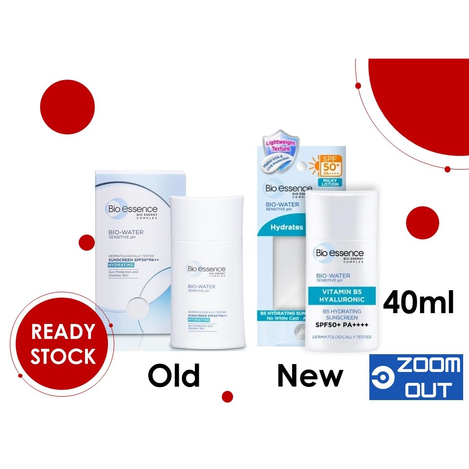 Bio-essence Bio-Water Hydrating Sunscreen SPF50+ PA+++ (40ml) | Shopee ...