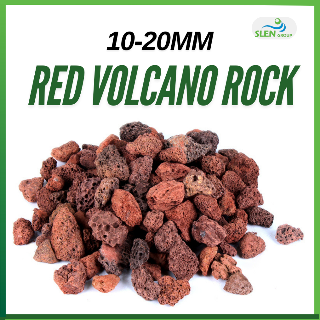 SLEN Red Lava Rock 10-20mm Pasir Malang Succulent Volcano Stone ...