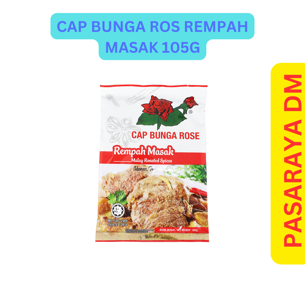 Cap Bunga Ros Rempah Masak 105g (CAP BUNGA ROS REMPAH MASAK 105G ...