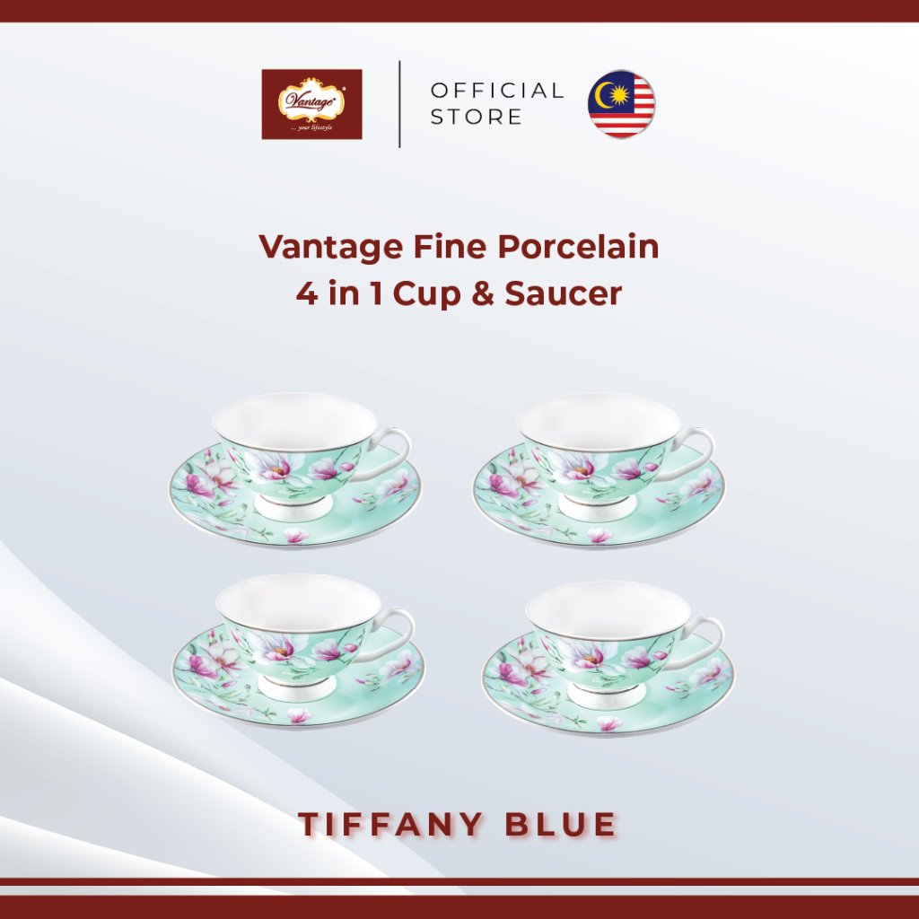 Vantage 4 in 1 Cup & Saucer Only (Fine Porcelain) | Shopee Malaysia