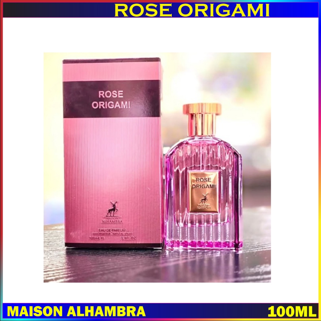 ROSE ORIGAMI MAISON ALHAMBRA Eau de Perfume luxurious fragrance 100ML ...