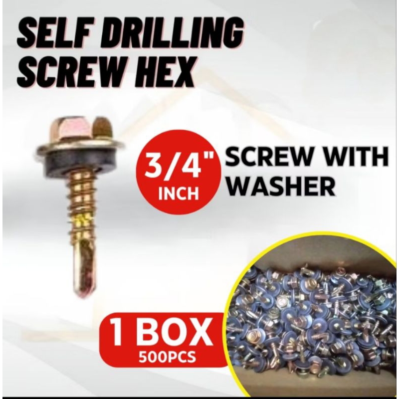 Self drilling screw DS-HW 520 Awning screw/ Skru atap/ Skru bumbung ...