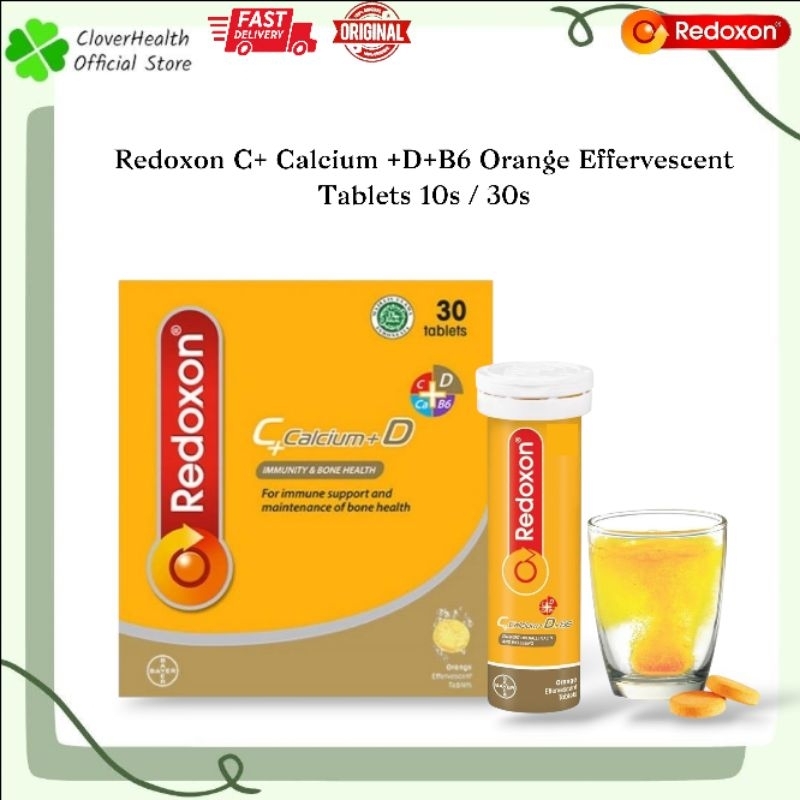 Redoxon C + Calcium + D + B6 Orange Effervescents 10s/30s | Shopee Malaysia