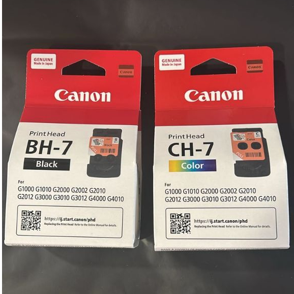 Canon Pixma Print Head BH 7 (Black)/CH 7 (Colour) 100% Original Genuine ...
