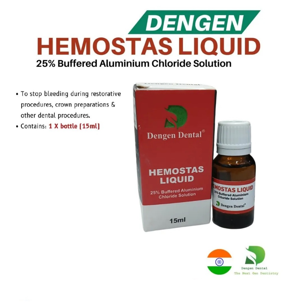 DENGEN HEMOSTAS LIQUID (Hemostatic Solution) 25% BUFFERED ALUMINIUM ...