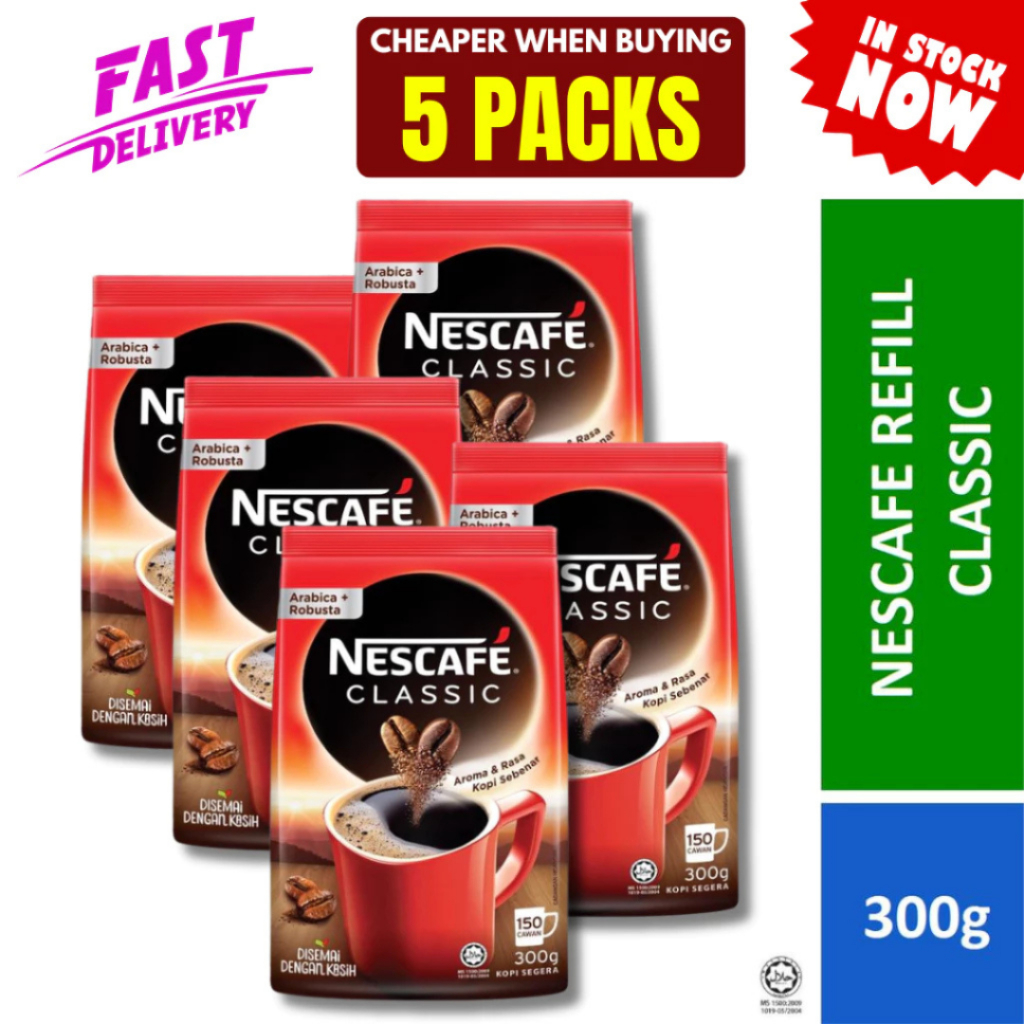 Nescafe Classic Refill Pack coffee(300g)(Exp:march2026) | Shopee Malaysia