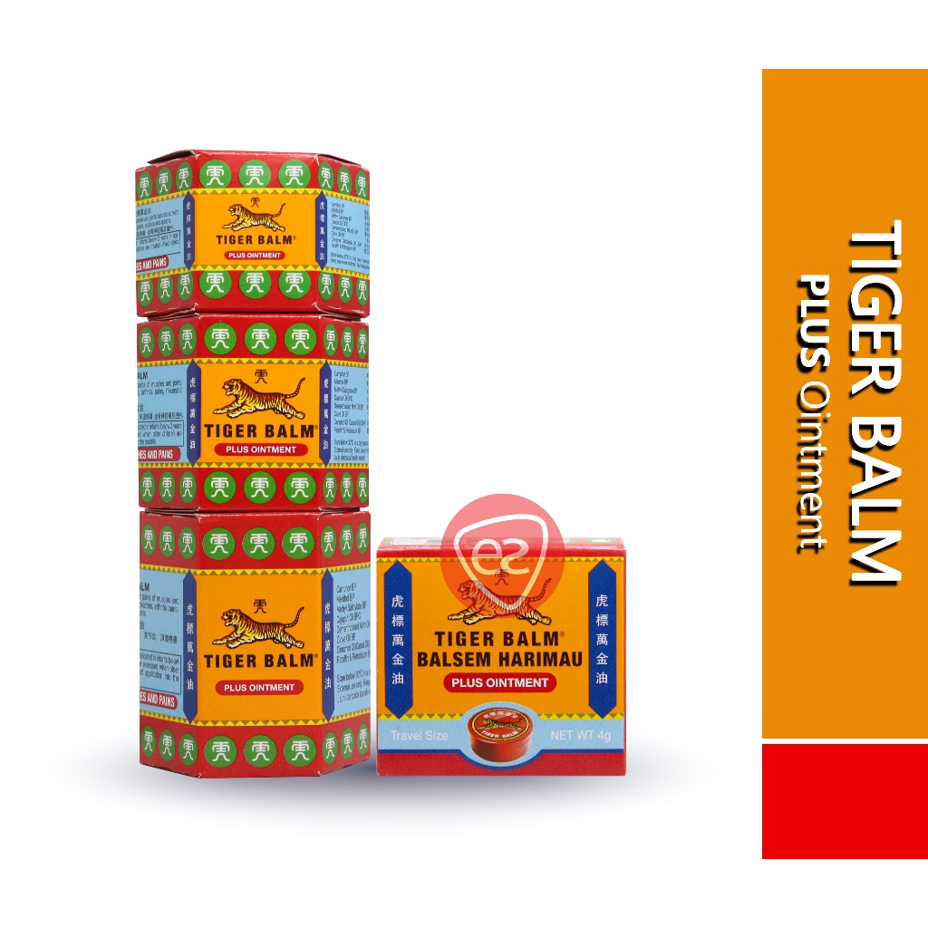 Tiger Balm Plus Ointment (Balsem Harimau Plus) ( 4g / 10g / 19g / 30g ...