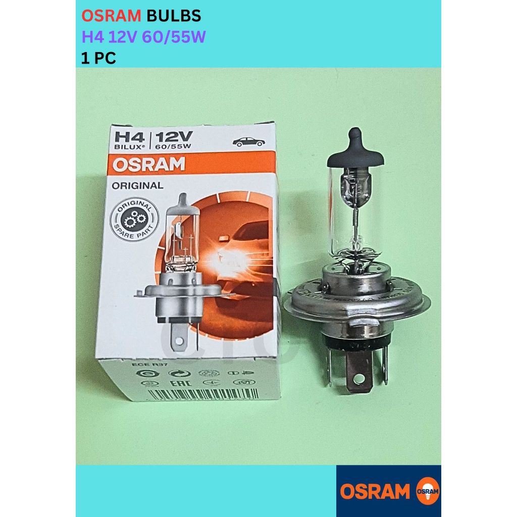 [ H4 12V 60/55W ] 64193 OSRAM Halogen Bulb Mentol >>> 100% Original ...