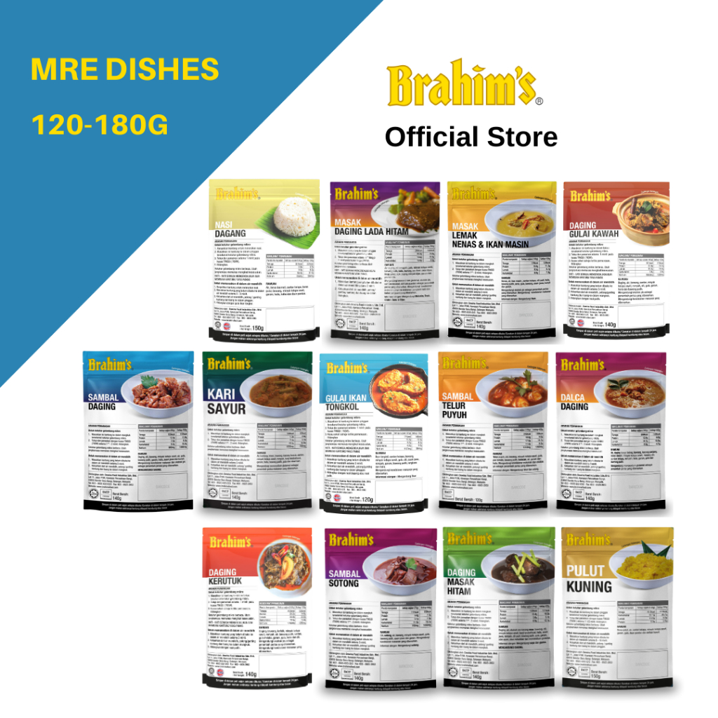 Brahim's Meal Ready To Eat 140g - Makanan Sedia di Makan | Shopee Malaysia