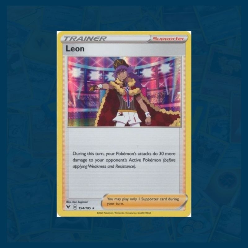 Leon (154/185) Holo Rare | Vivid Voltage | Pokemon TCG Card | Shopee ...