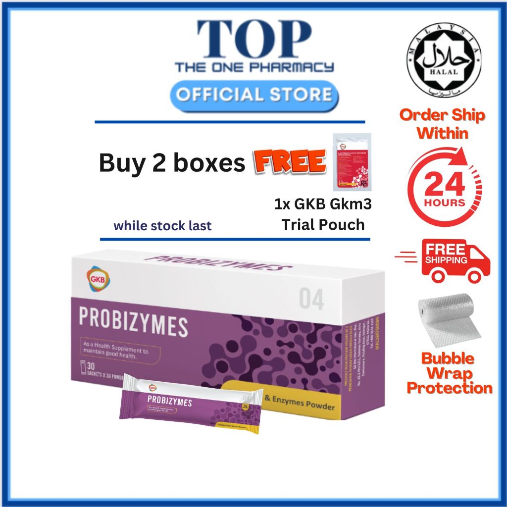 [1 BOX] GKB Probizymes(Probiotic & Enzymes Powder) 30s [Buy 2 foc 1 ...