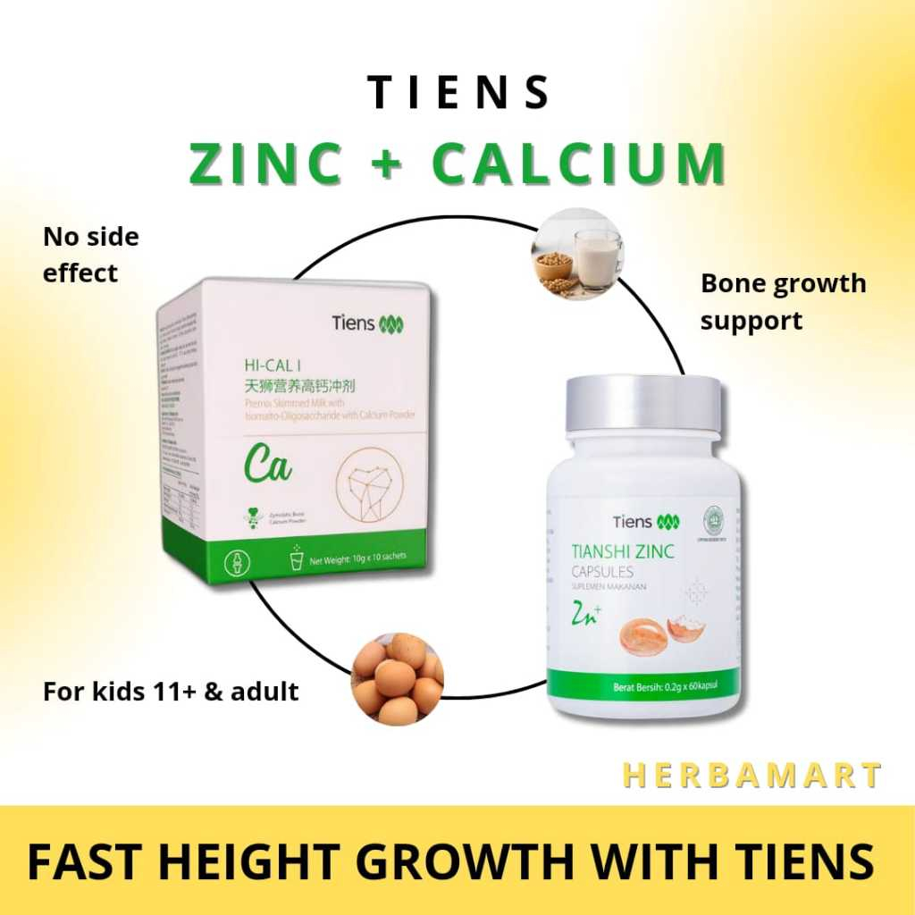 UBAT TINGGI BADAN DEWASA - KANAK KANAK ZINC HI CALCIUM OBAT PENINGGI ...