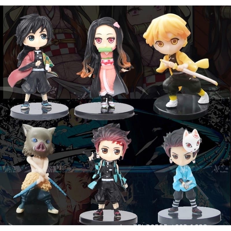 demon slayer kimetsu no yaiba 鬼灭之刃 cake topper cake deco toy | Shopee ...