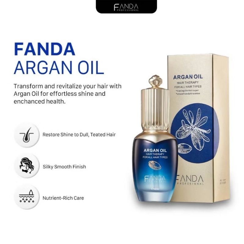 Fanda Pure Argan Hair Oil - 40ml | Shopee Malaysia
