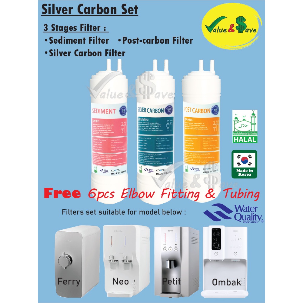 🔥Cheapest KOREA PURISYS 8" Water Filter Compatible Coway Neo, Petit ...