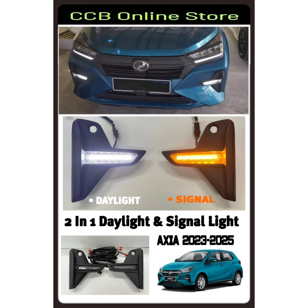 PERODUA AXIA 2023-2025 2-Color Daytime Running Light Led Daylight ...
