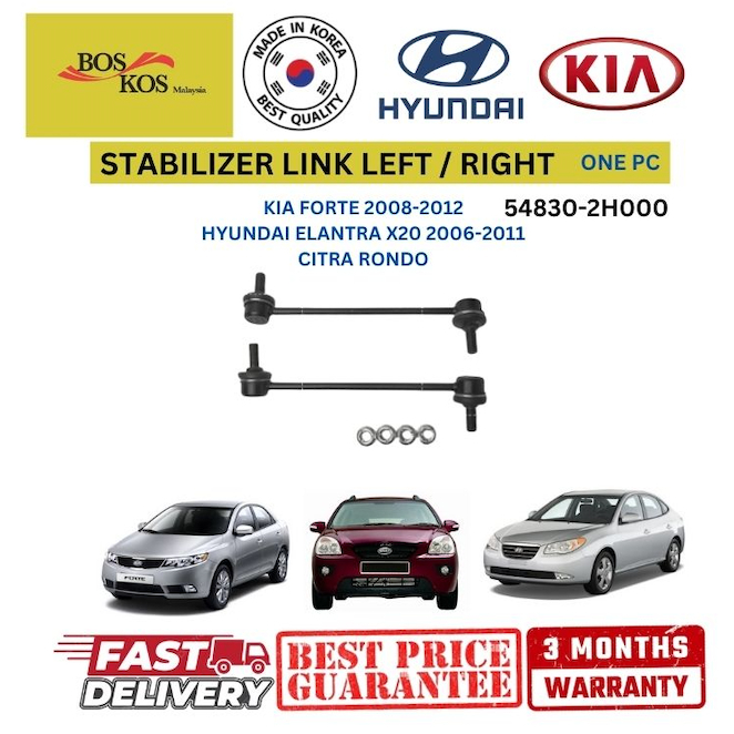 KIA FORTE 2008-2012 / HYUNDAI ELANTRA X20 2006-2011 / CITRA RONDO ...
