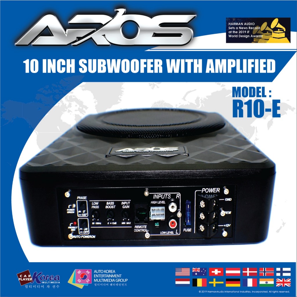 KERETA CAR ACTIVE SUBWOOFER WITH AMP UNDRESEAT SLIM 10 INCH | Shopee ...