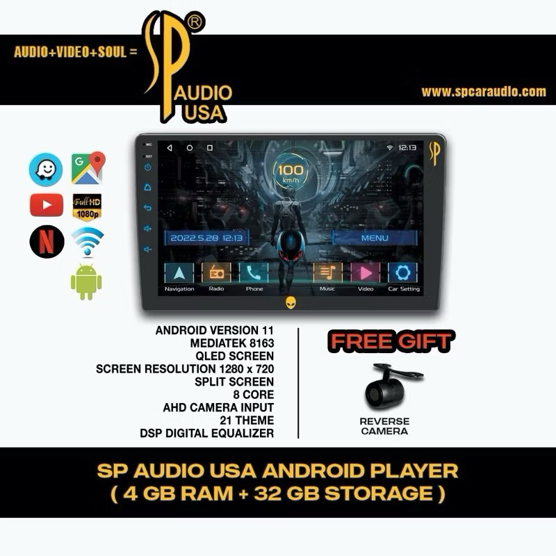 🇲🇾4GB 32GB SP AUDIO USA CAR ANDROID PLAYER FULL HD [9"INCH/10.1"INCH]QLED Car Player Youtube T3L ...