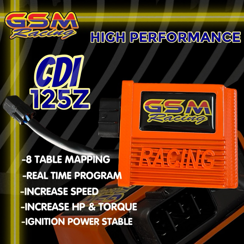 CDI GSM RACING 8 MODE - LC135 /EX5 /125Z /WAVE125 /RXZ CATER /RXZ BOSH ...