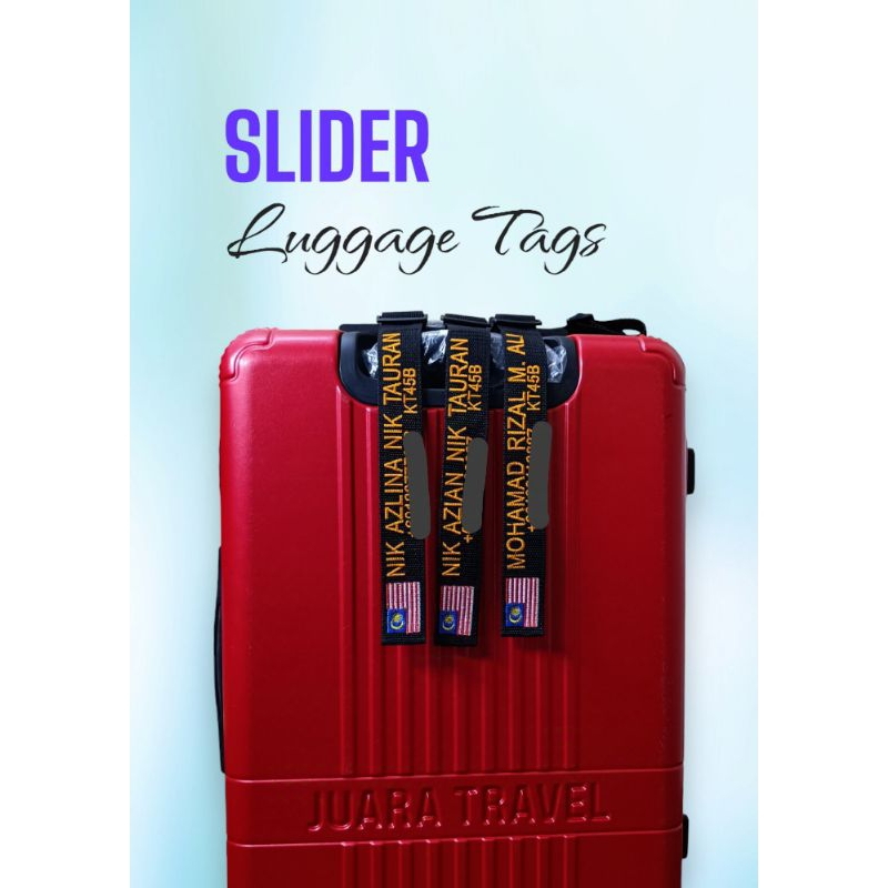 HAJI / UMRAH TRAVEL LUGGAGE TAG DENGAN SULAM NAMA DAN SLIDER – VERSI ...