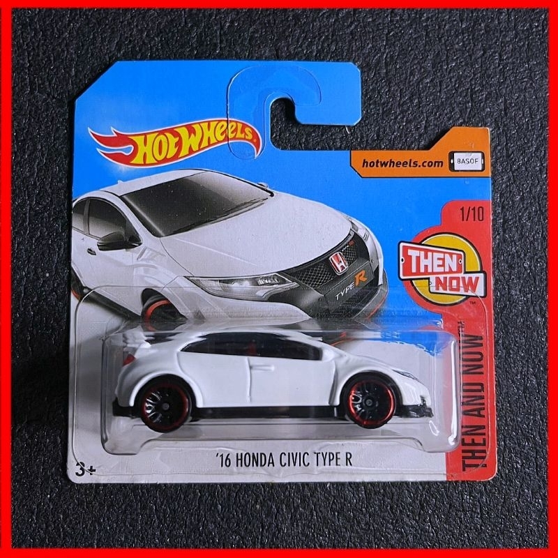 Hot Wheels Honda Civic Type R 2016 Short Card White JDM Civic Diecast ...