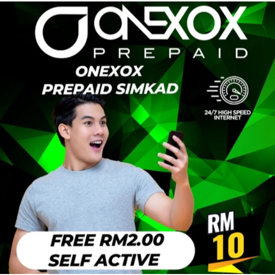 ONEXOX PREPAID NEW PLAN Unlimited Data | Shopee Malaysia