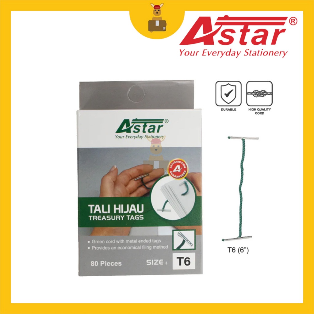 ASTAR Treasury Tag Tali Hijau (T5 / T6 T7 / T8 / T9 / T10 / T12) (80PCS ...