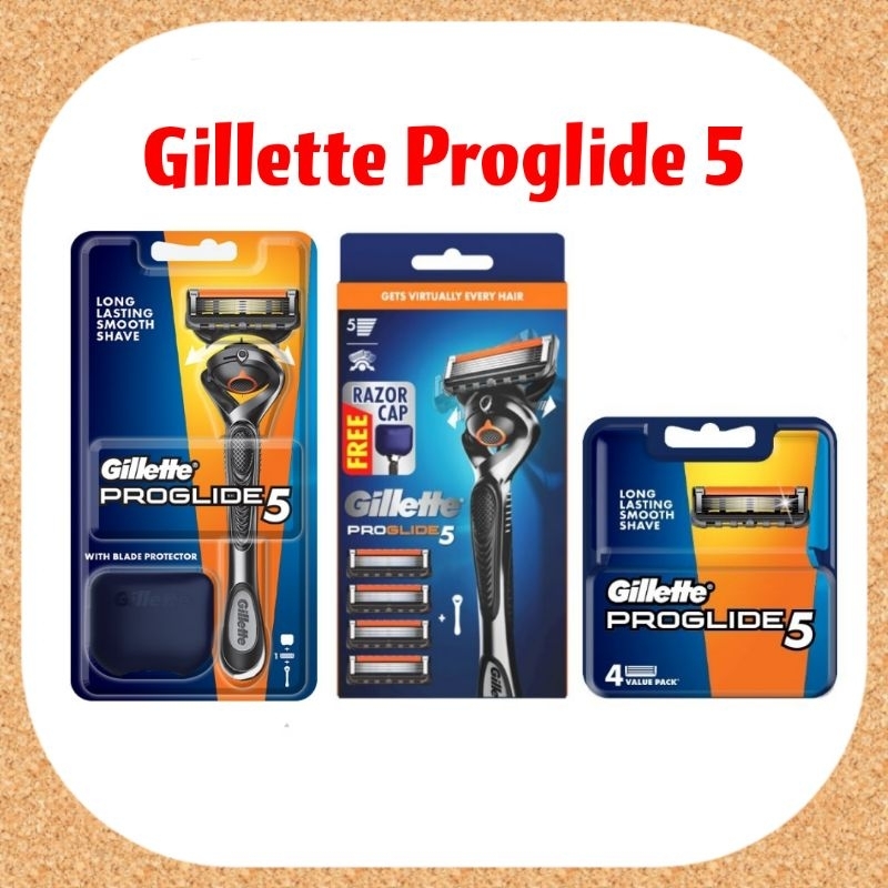 Gillette Fusion 5 ProGlide Manual Refills 4's/ Gillette Razor /Proglide ...