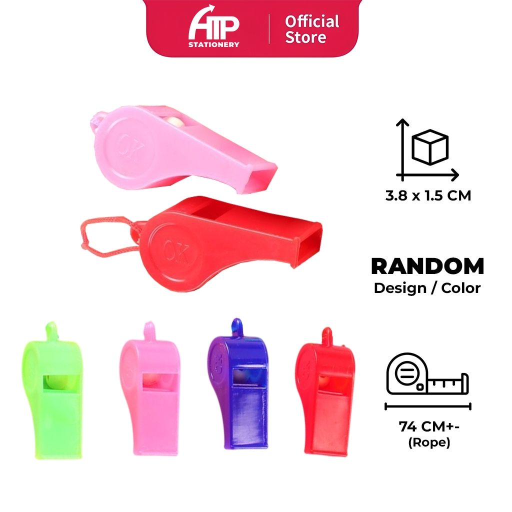 [1Pcs] Colorful Plastic Whistle with Rope Blowing Whistle Party Sports ...