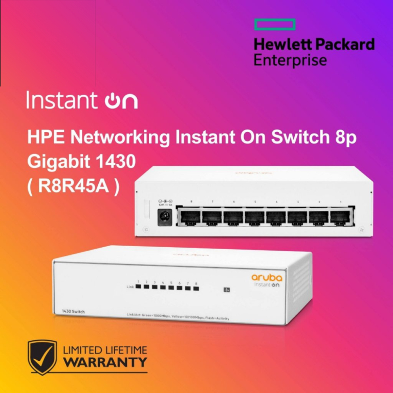 HPE Networking Instant On Switch 8p Gigabit 1430 ( R8R45A ) | Shopee ...