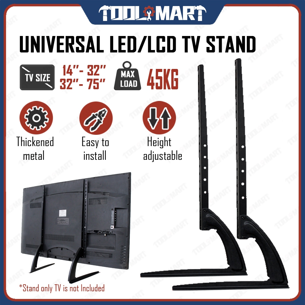 Universal Kaki Tv Stand 14-42 / 32-75 Inch Samsung LG Sharp Adjustable ...
