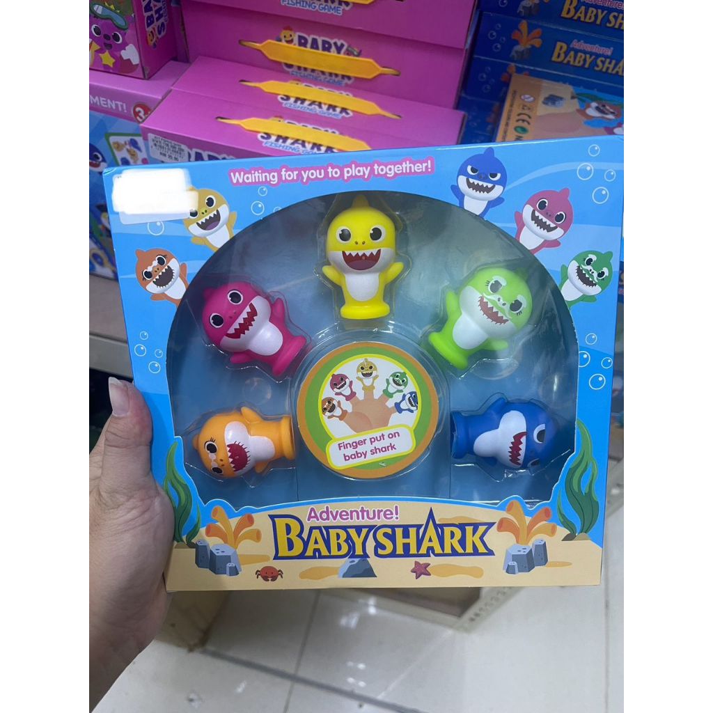 ADVENTURE BABY SHARK Finger Put On Baby Shark Toy Puppet Children Play ...