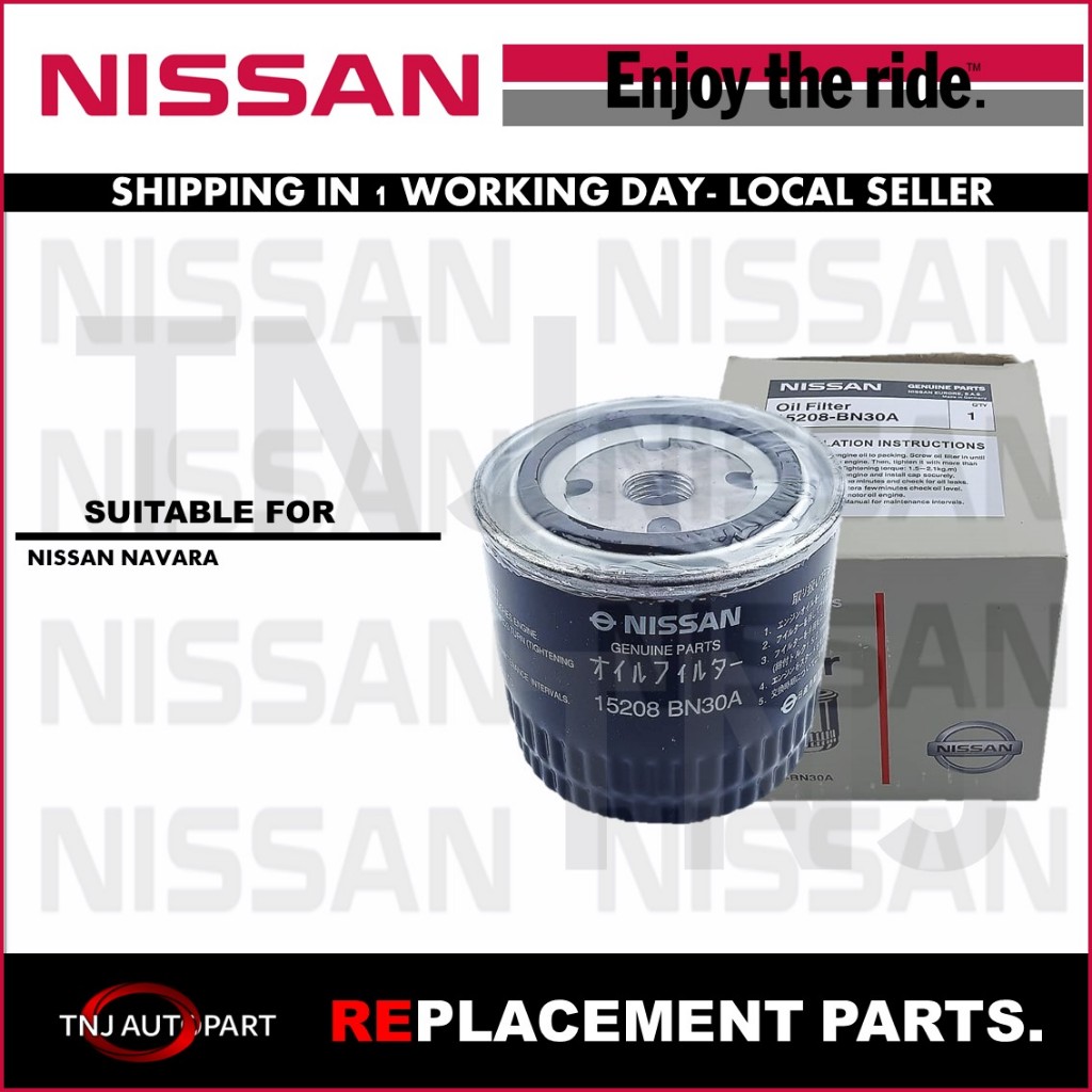 OIL FILTER / NISSAN NAVARA D40 NP300 / NAVARA D23 / NAVARA E26 ( 15208 ...
