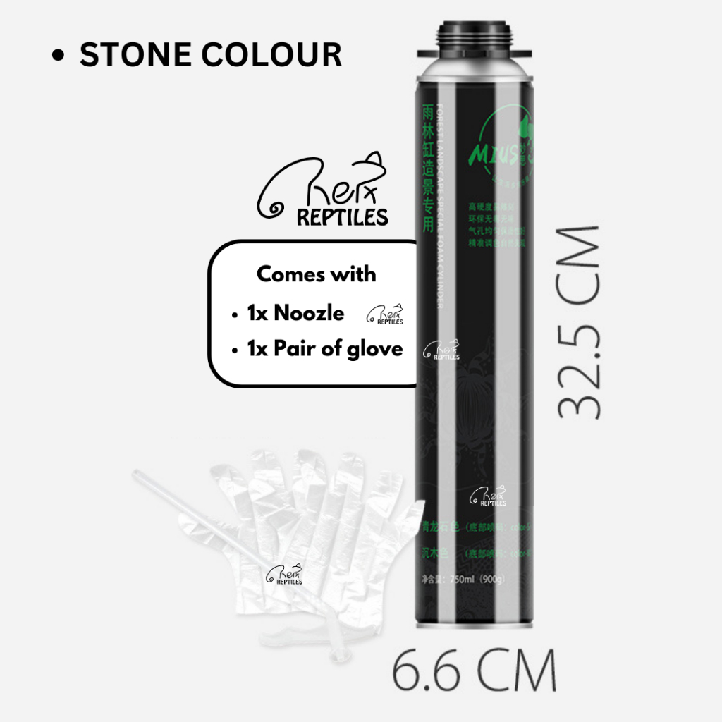 [MIUS ADHESIVE SPRAY FOAM 900g & Nozzle] Stone Color PU Foam 发泡胶 ...
